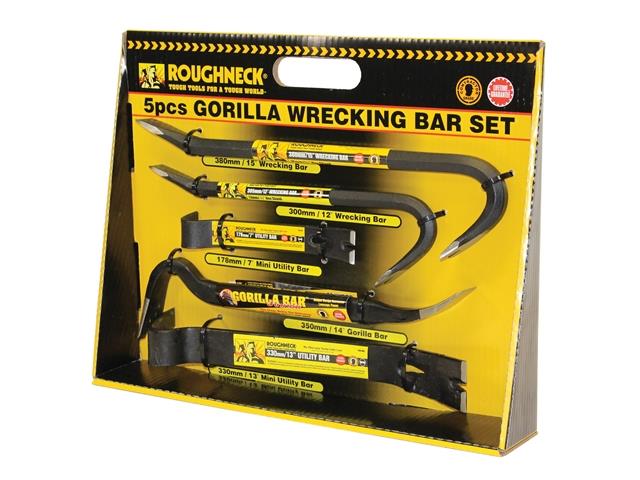 Roughneck Gorilla 5pce Wrecking Bar Set **special Offer Price** - Jones ...